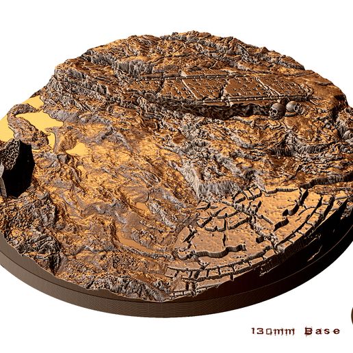 🎲 Chaotic Badlands Bases・ STL File for 3D printing・Cults