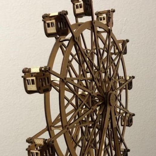 🎡 Roda gigante Ferris Wheel 3D Wooden LASER・ 3D File for 3D printing ...