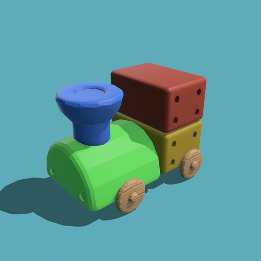 Free STL file Toy train 🚆 ・3D printable object to download・Cults