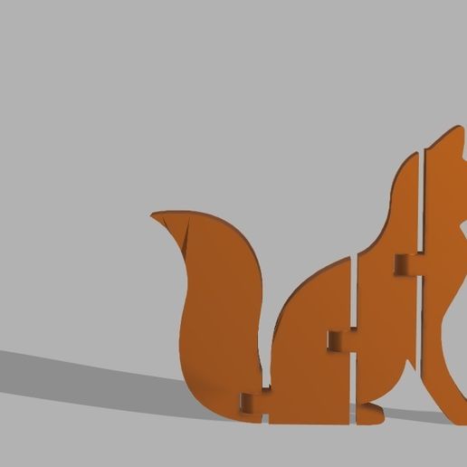 🦊 articulated fox removable flex・Free STL File for 3D printing・Cults