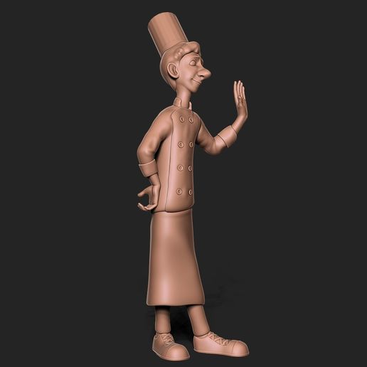👩‍🍳 Chef model ratatouille・Free STL File for ・Cults