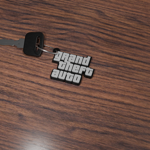 🗝️ Grand Theft Auto - Keychain・ STL File for 3D printing・Cults