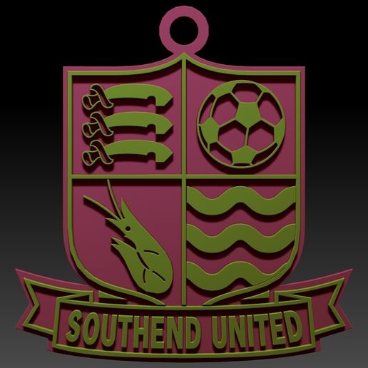 🗝️ National League Southend United keychain badge color printable and ...
