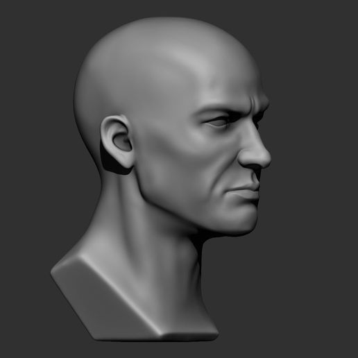 👨 Man head・ OBJ File for ・Cults