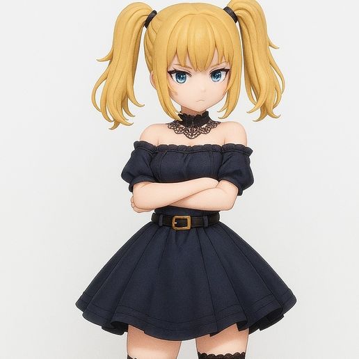👾 Ani Grok IA Figure Elon Musk Gothic・ STL File for 3D printing・Cults