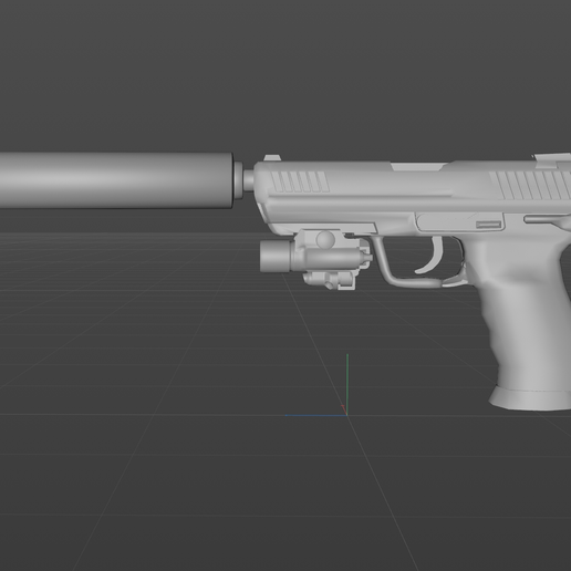Archivo STL German HK45 pistol-2 🗺️ ・Modelo de impresión 3D para ...