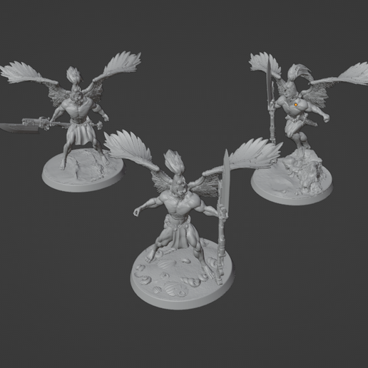 ⚔ Fabstodes: Venatari W/Lances・Free STL File for ・Cults