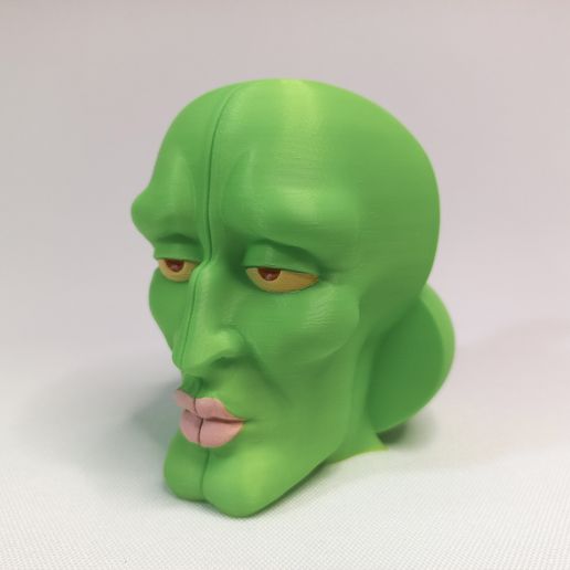 🎨 SQUIDWARD / HANDSOME SQUIDWARD (FACE CHANGE)・Free STL File for ・Cults