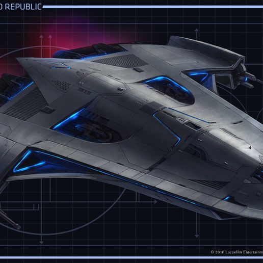 ⭐ Star Wars The Old Republic Agent ship・Free 3D File for ・Cults