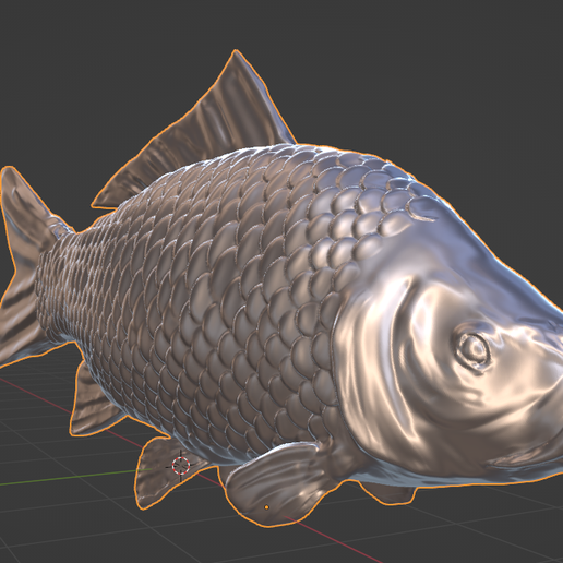 STL file carp fish 🎏 ・3D print model to download・Cults