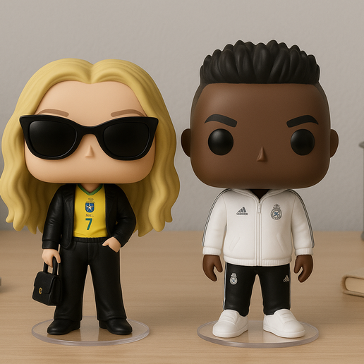 👾 Funko Vini Jr. and Virgínia Fonseca・ STL File for 3D printing・Cults