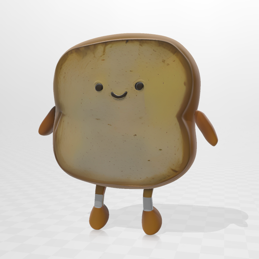 🍞 Sliced Bread Figure・ STL File for 3D printing・Cults