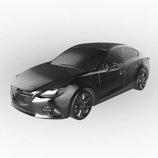 🚗 Mazda 3・ STL File for ・Cults
