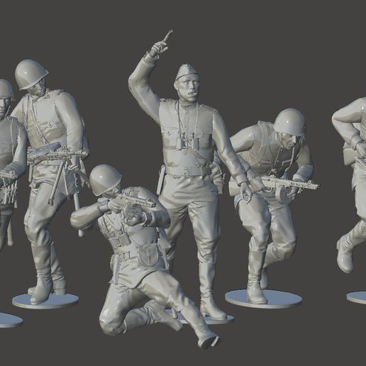 STL file Russian InfantrysTeam in 1:35 🫡 ・Model to download and 3D ...