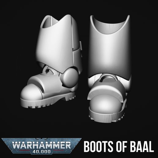 🛰 WEARABLE SPACE MARINE BOOTS (WARHAMMER 40K) "BOOTS OF BAAL"・Free STL ...