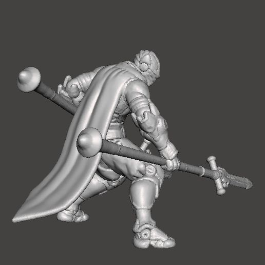 💂 ROYAL GUARD CHAMPION MINIATURE MODEL FIGURE FOR FANTASY GAMES RPG DND ...