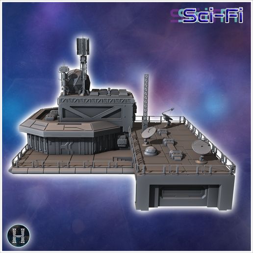 🔮 Futuristic complex with multiple interconnected structures and ...