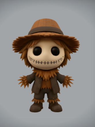 👨 scarecrow man - mini chibi・ STL File for 3D printing・Cults