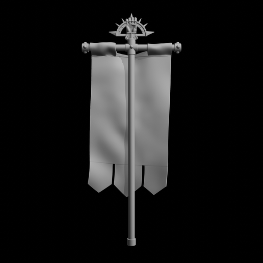 🛰 Fists of the emperor banner Imperial・ STL File for 3D printing・Cults