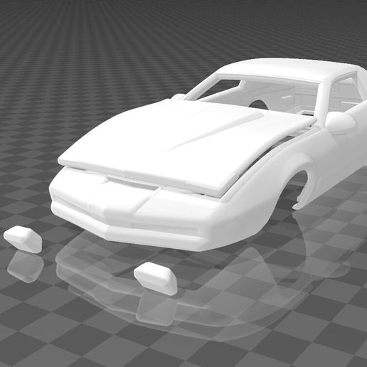 🐚 Pontiac Firebird KITT 1982 – One Piece Body Shell Body Car – Easy ...