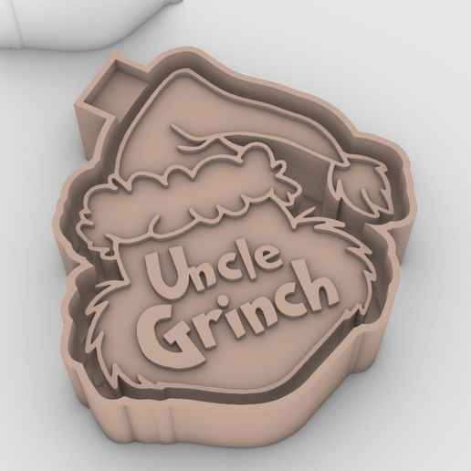 🪔 uncle grinch - freshie mold・ STL File for ・Cults