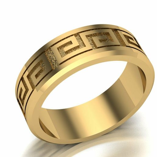 versace pattern ring