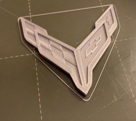 Free 3D file Corvette C8 logo 🎲 ・3D printing template to download・Cults