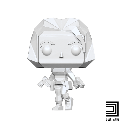 🪦 Lara Croft Polygon Funko Pop Tomb Raider・ 3D File for 3D printing・Cults