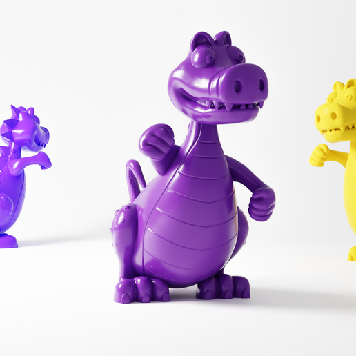 STL file Friendly Dinosaur #RoZ 🦖 (OBJ and 3MF)・3D printer design to ...