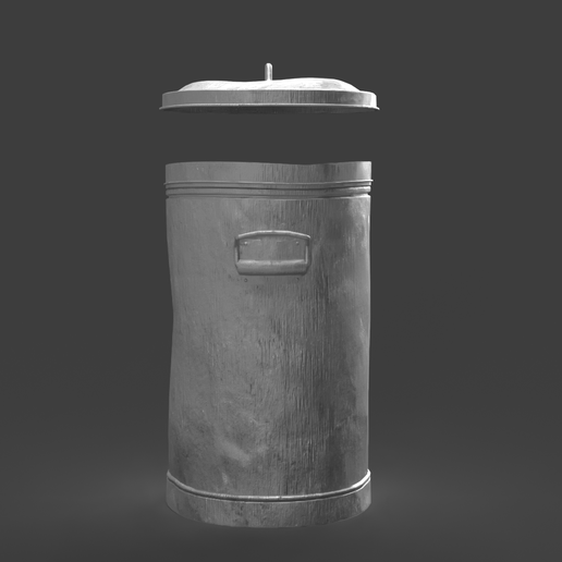 🗑️ 3D Printable Trash Can・ STL File for 3D printing・Cults