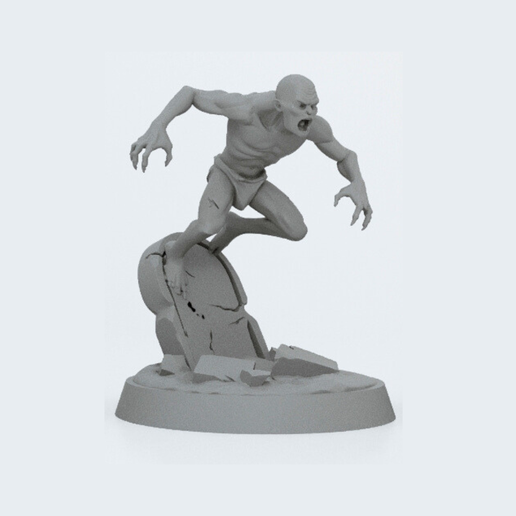 🎲 Ghoul Pack – Crypt Flesh-Eaters (28/32mm DnD Undead Warband)・Free STL ...