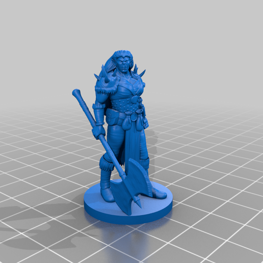 👺 Orc Fighter・Free STL File for 3D printing・Cults