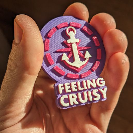 🚢 Feelin Cruisy - Cruise Ship Magnet・ STL File for ・Cults