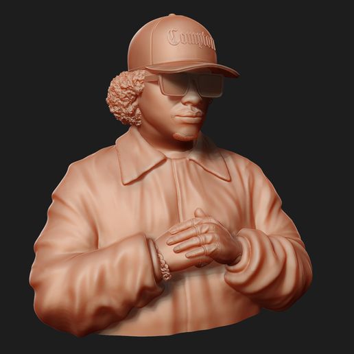👤 Eazy-E Bust 3D print model・ STL File for 3D printing and CNC ...
