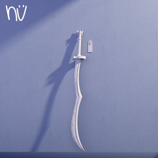 STL file Ink Shadow Yone’s Spirit Sword 🗡️ ・3D print object to download ...
