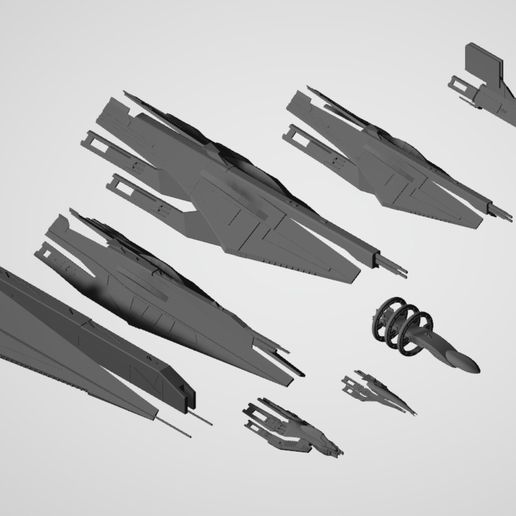 🎲 Mass Effect Systems Alliance capital ships 1/10000・Free 3D File for ...