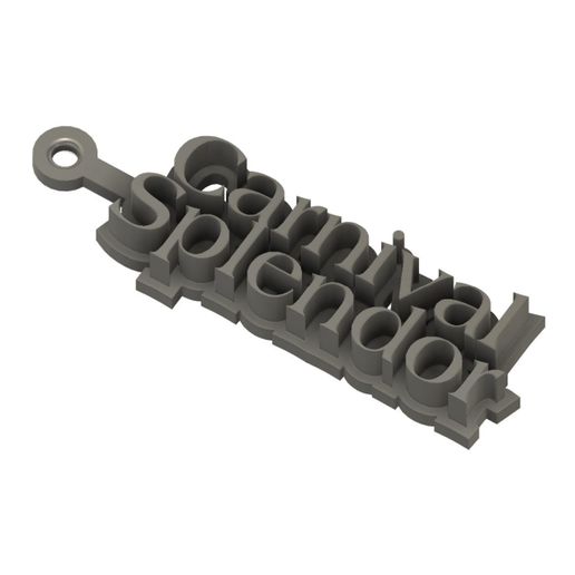 🗝️ Carnival Splendor Keychain / Keyring・ STL File for 3D printing・Cults