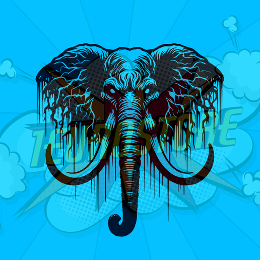 🐘 Horror Elephant Wall Art Decor・ STL File for 3D printing・Cults