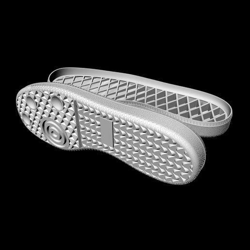 STL file SIZE 37 SAMBA OG SHOES SOLE AND MAQUETTE STL AND IGS FILES 👟 ...