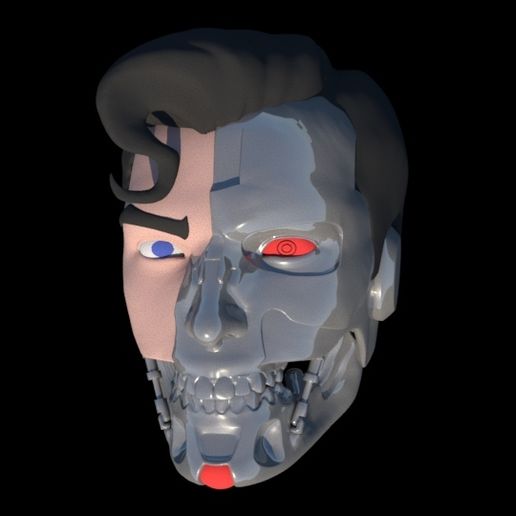 🦸‍♂️ Cyborg Superman head sculpt・ STL File for ・Cults