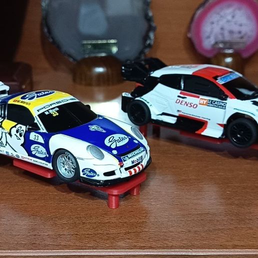 🚗 Scalextric Compact car display stand・Free STL File for 3D printing・Cults