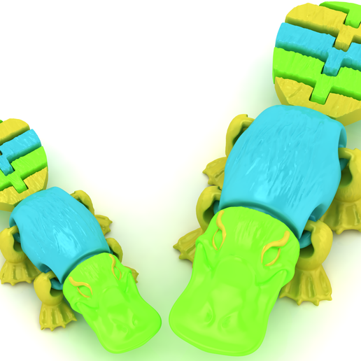 🧩 Puzzle Turtle Creature – Colorful Stylized 3D Printable・ STL File for ...