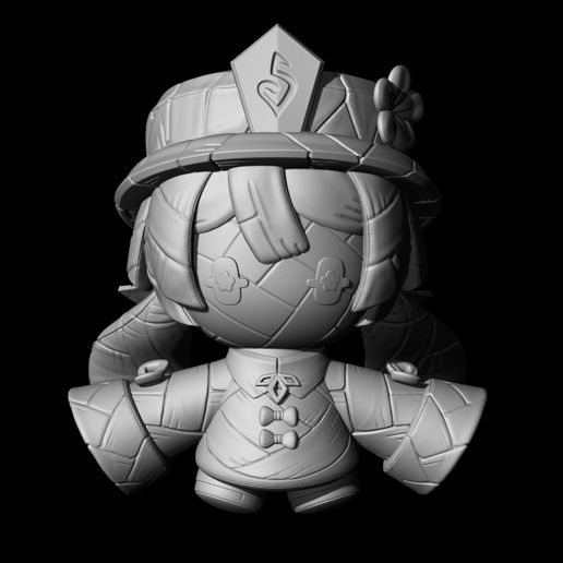 👧 Cute puppet Hu Tao Genshin Impact 2025・ STL File for 3D printing・Cults