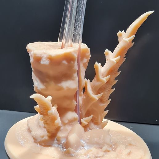 ⚔ 40k Flying Base with Tyranid Scenery v2・Free 3D File for ・Cults