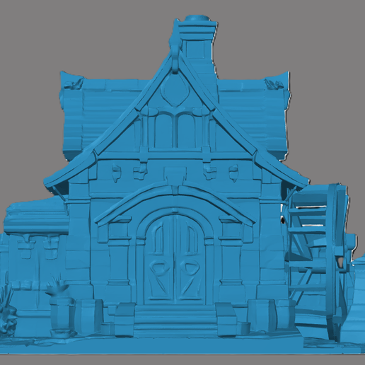 🏗️ Human Mill Set Piece・Free STL File for 3D printing・Cults