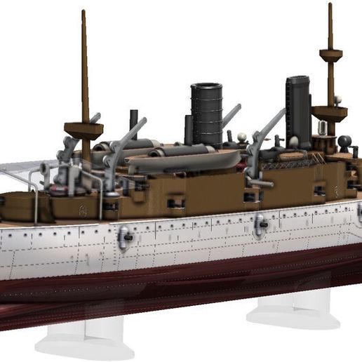 🎲 USS Olympia (C-6): Epic Naval Legend・Free STL File for 3D printing・Cults