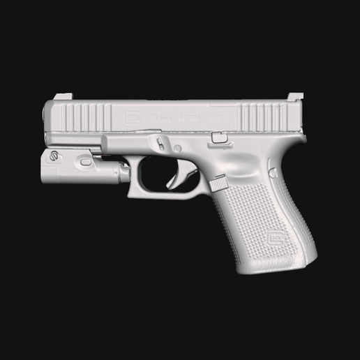 🔫 Glock 19 Gen5 Surefire XC1 Real Size Scan 3D Gun Mold・ STL File for 3D printing・Cults