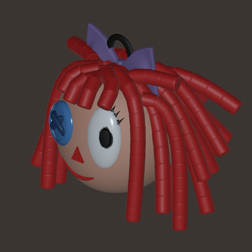 STL file chibi keychain of ragatha from the amazing digital circus 🗝️ ...