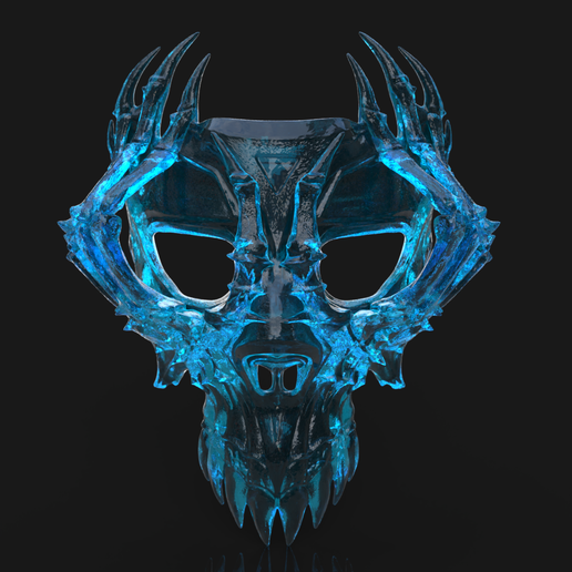 💀 Skull Mask・ STL File for ・Cults
