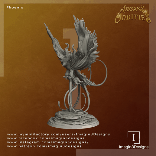 3D file Phoenix 🦅 ・3D printer model to download・Cults